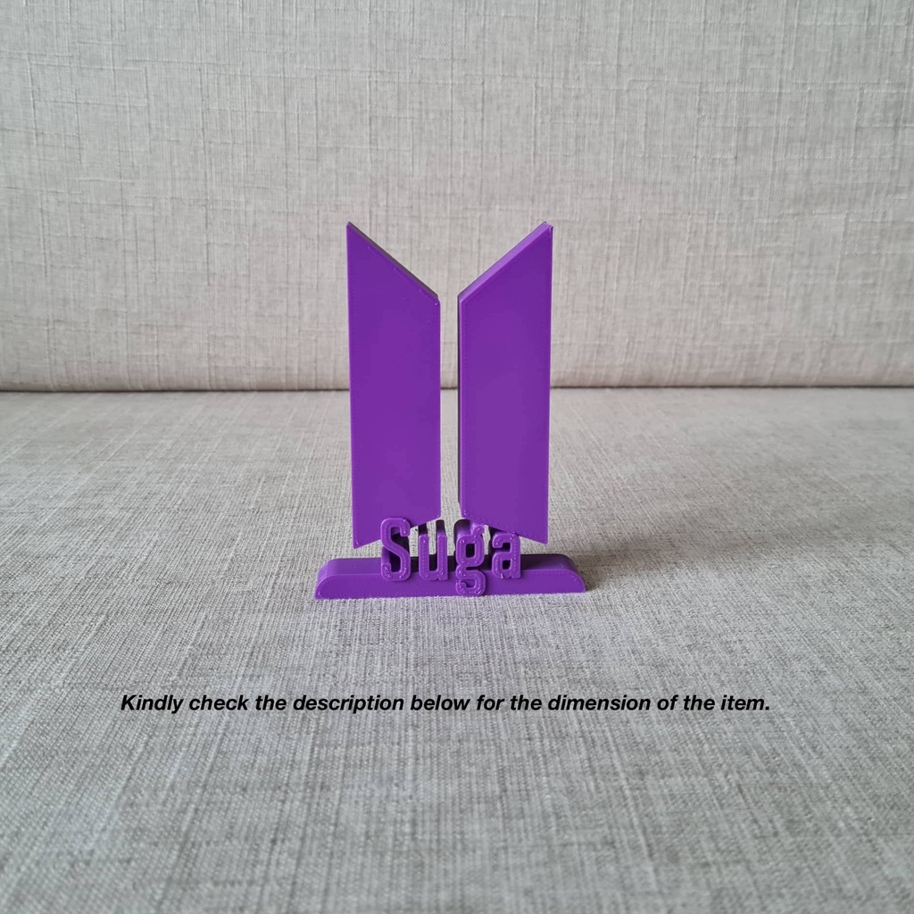 3D Printed Kpop Logo Decor (BTS Logo Suga/Yoongi) | Shopee Philippines