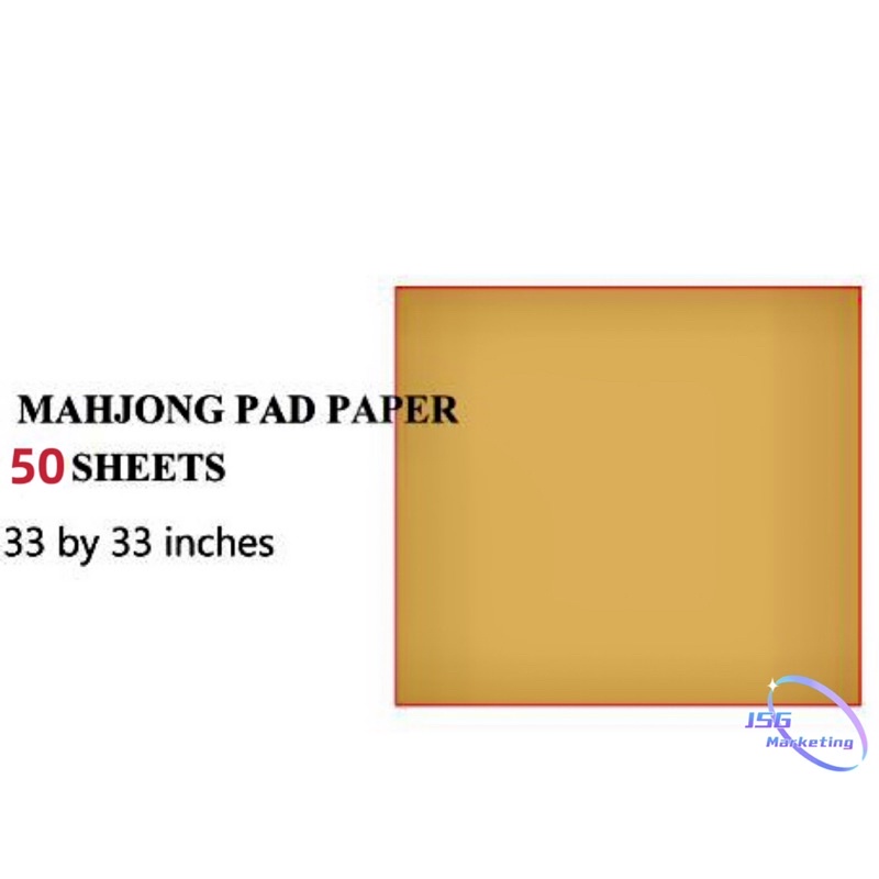 JSG Standard Size Mahjong Pad Paper Mahjong Paper Majong Pad paper ...