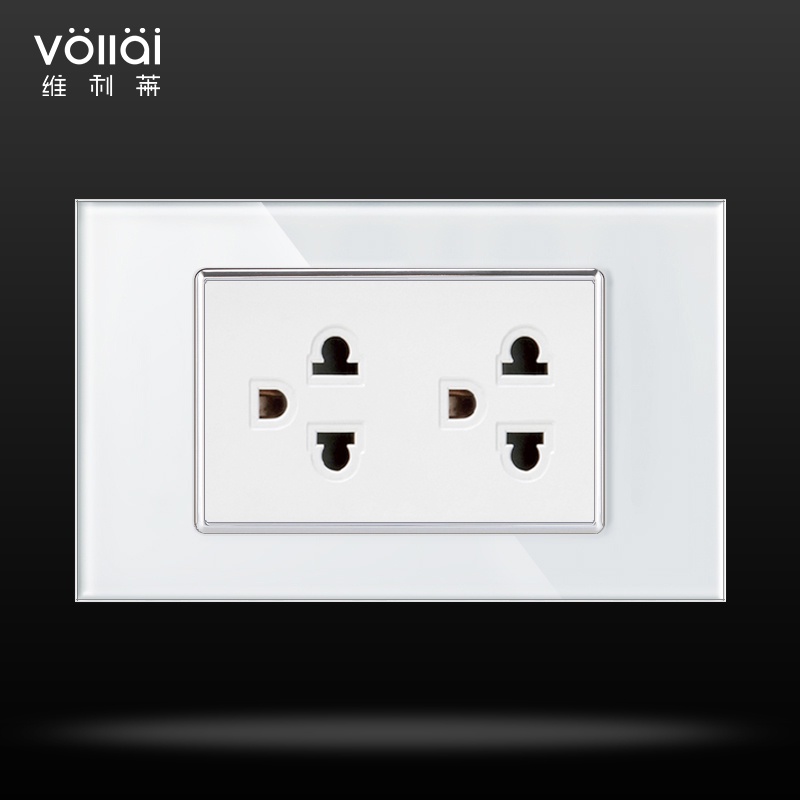 Vollai 15amp outlet socket for wall 2 Gang Universal Multiple ...