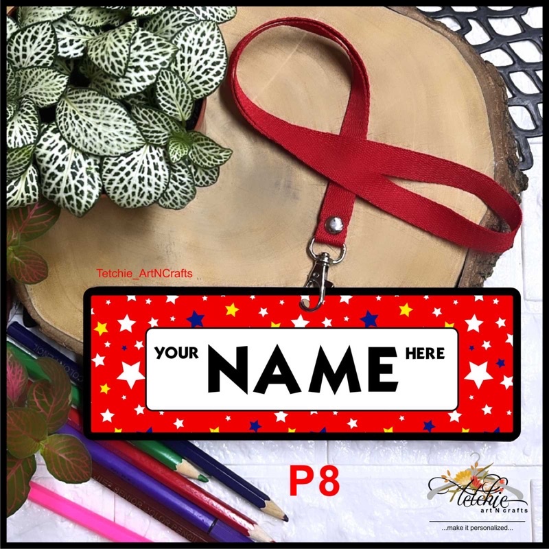 PVC NAME TAGS FOR KIDS with detachable lace | Shopee Philippines
