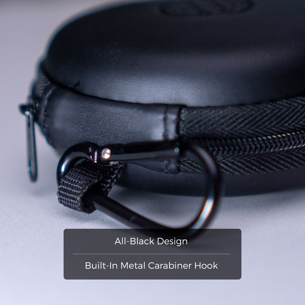 Tic Tech Toe Premium Earphone Case / Pouch with Carabiner Hook | Shopee Philippines
