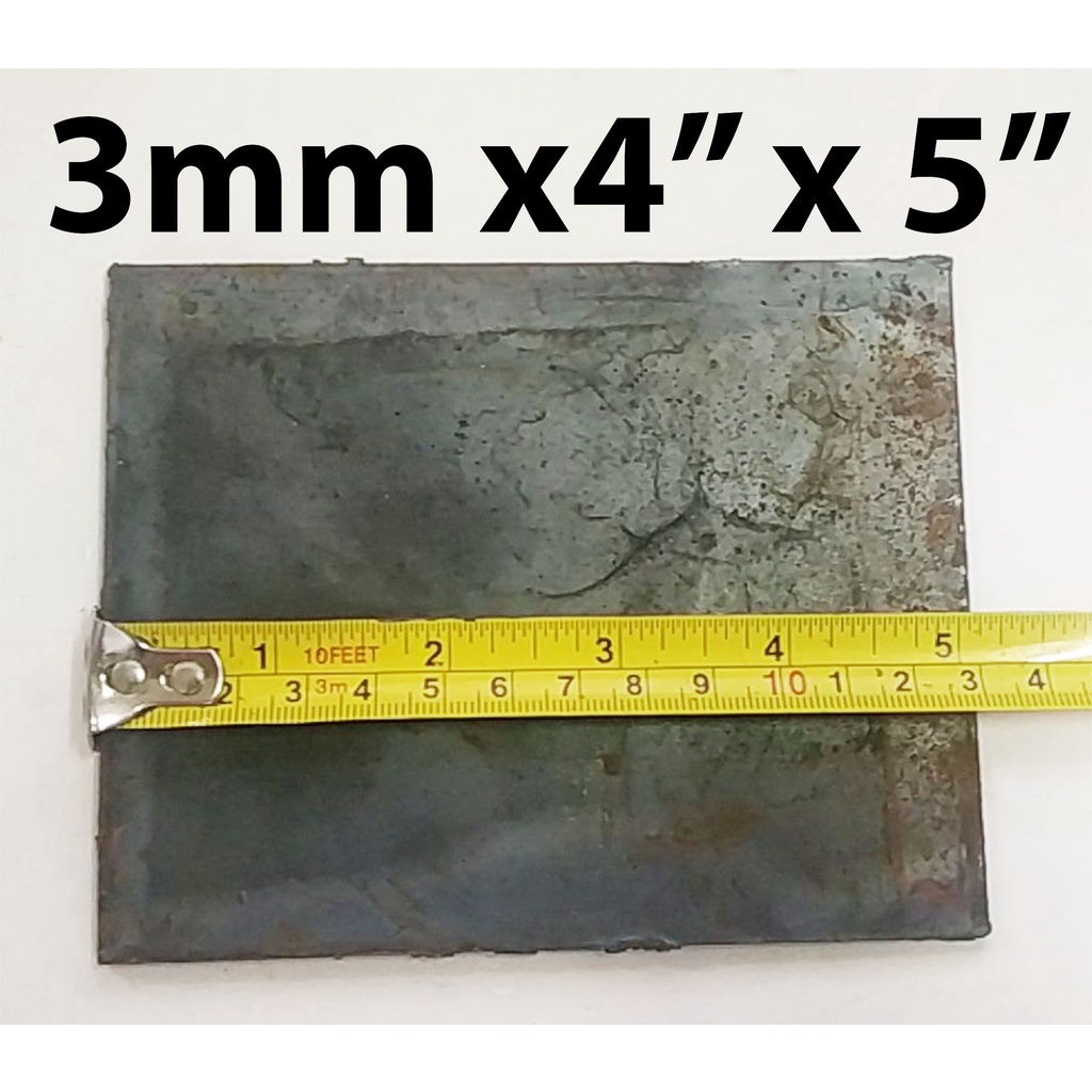 MS BASE PLATE 3MM X 4" X 5" MILD STEEL ...