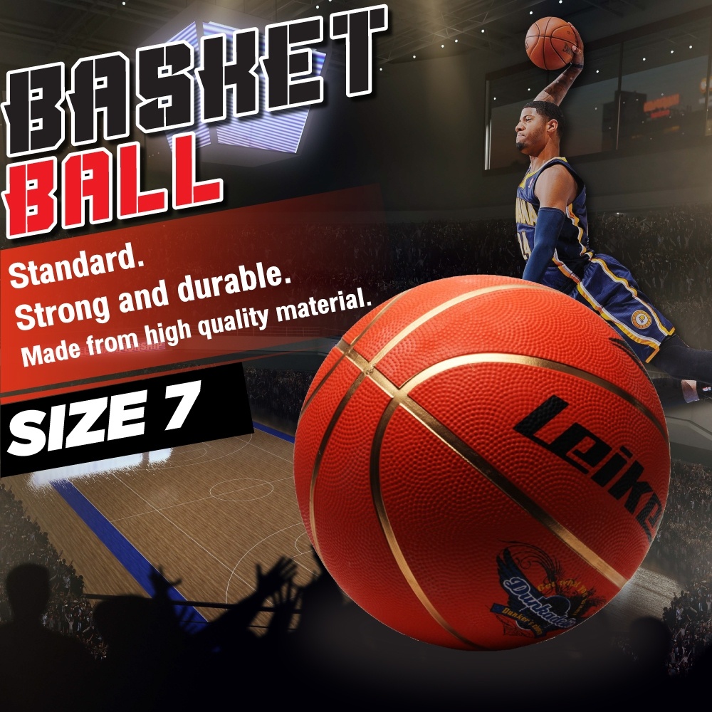 B&G SUPER SALE Leather Basketball Ball Size 5 & 7, Material Ball ...