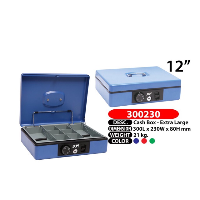 Joy Cash Box w/ Key Lock and Combination Lock | Shopee Philippines