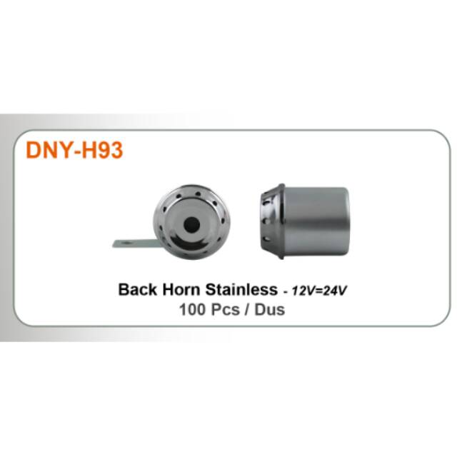 Reverse / atret horn. Back buzzer 12v/24v. Stainless STAINLESS ...