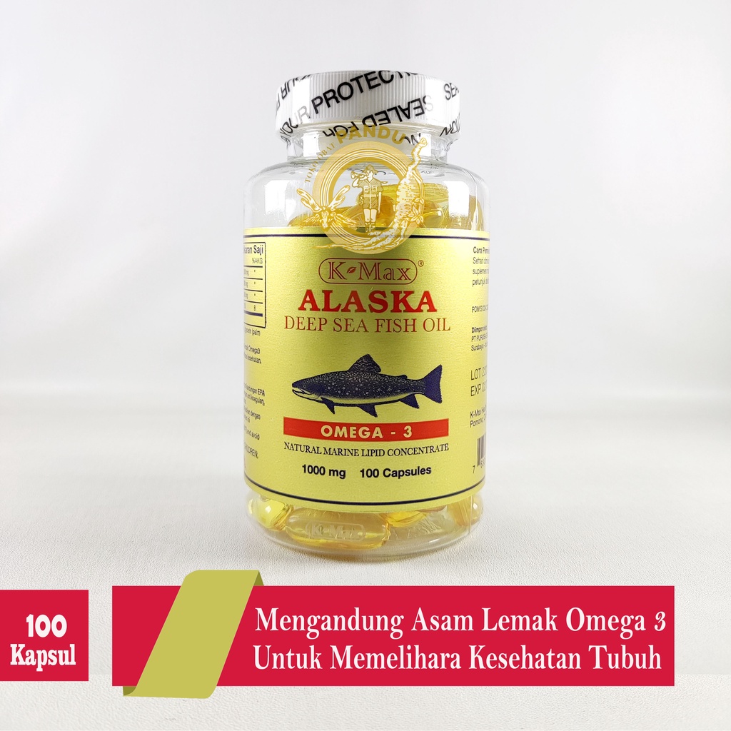K-max ALASKA DEEP SEA FISH OIL (100 CAPSULES) / KMAX OMEGA FISH OIL 3 ...