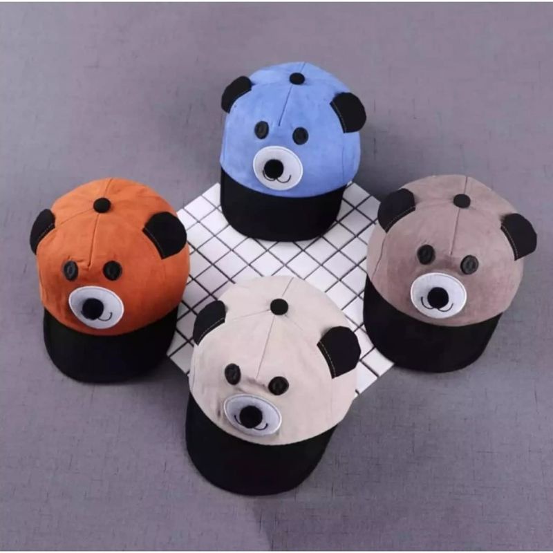 Cute brown bear character baby boy girl hat | Shopee Philippines