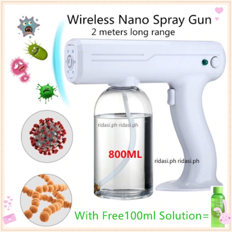 Ready Stock 800ML Handheld Disinfection Machine Gun Blue Light ...