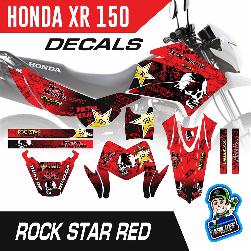 Honda XR 150L Full Decal Sticker Set R Star KENLIXES | Shopee Philippines