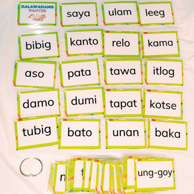 unang hakbang sa pagbasa 40 pcs filipino tagalog mga pantig educational ...