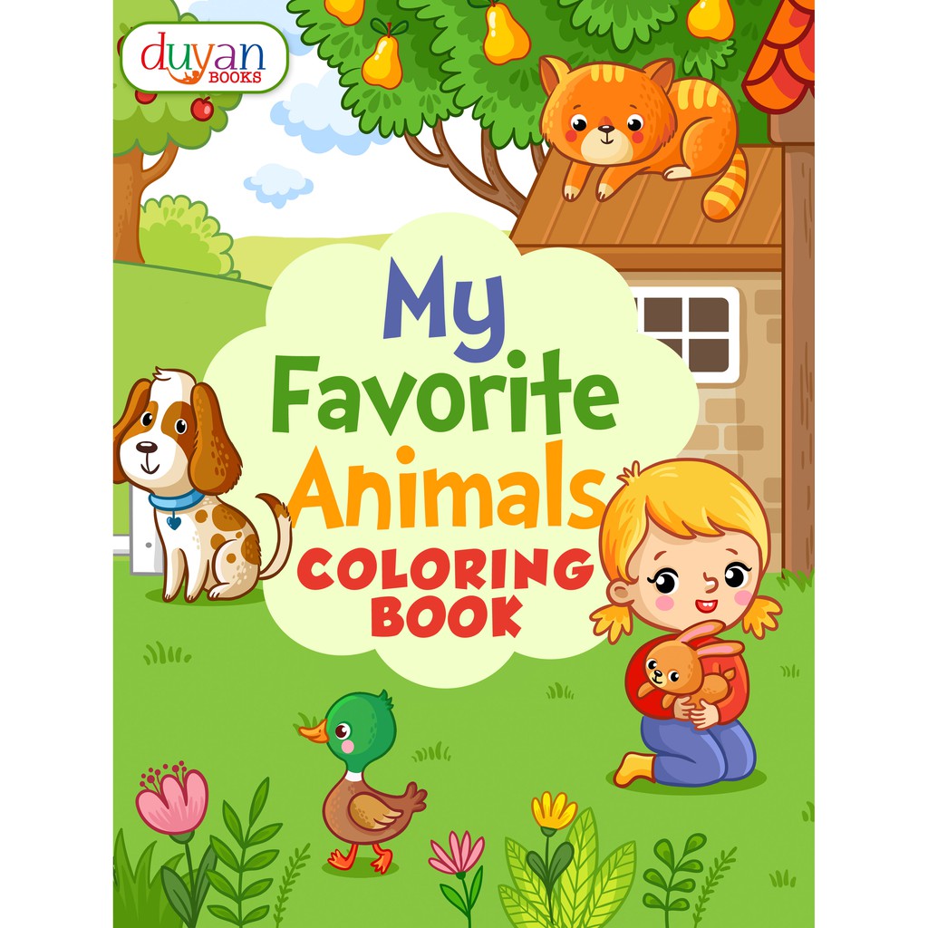 My Favorite Animals Coloring Book - Duyan Books | Shopee Philippines