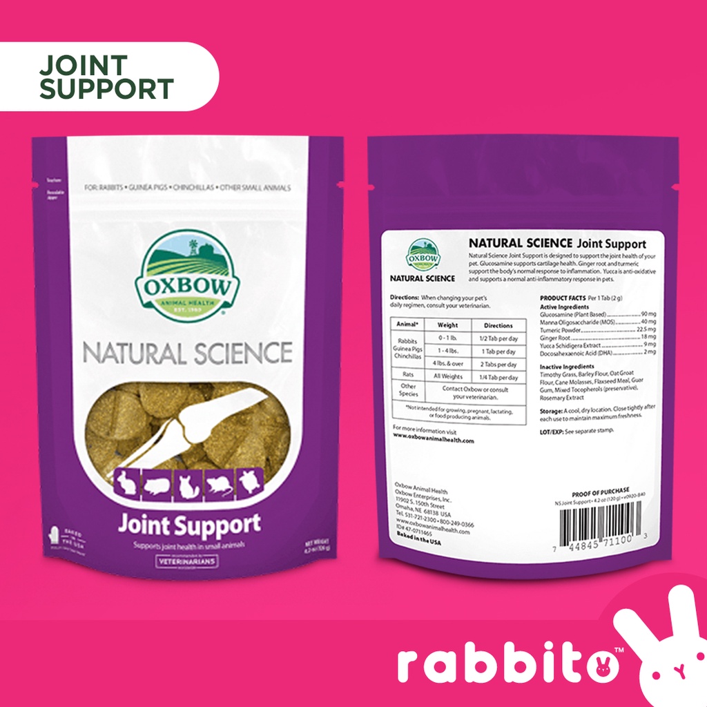 Oxbow Natural Science (Digestive, Joint, Urinary Support, Vitamin C ...