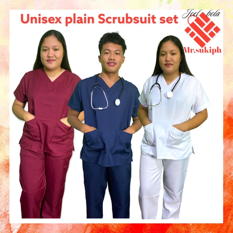 SALE PLAIN SET SCRUB SUIT | Shopee Philippines