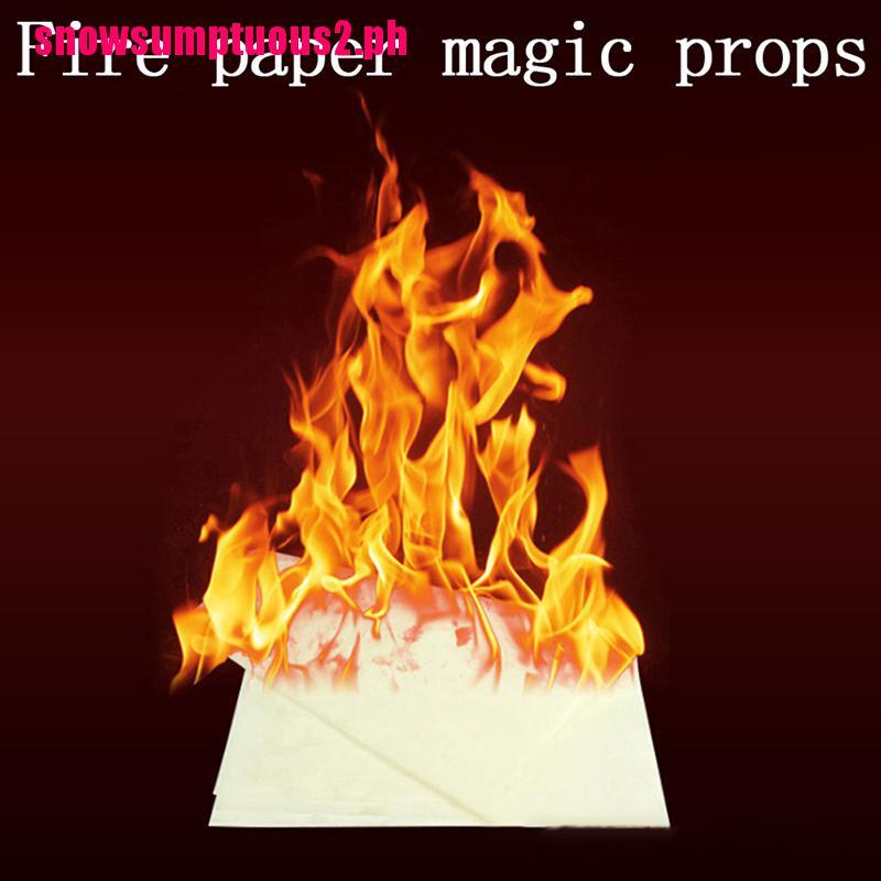 [lowestprice]1Pcs 20*25cm Fire Paper Flash Flame Paper Fire Paper Magic ...
