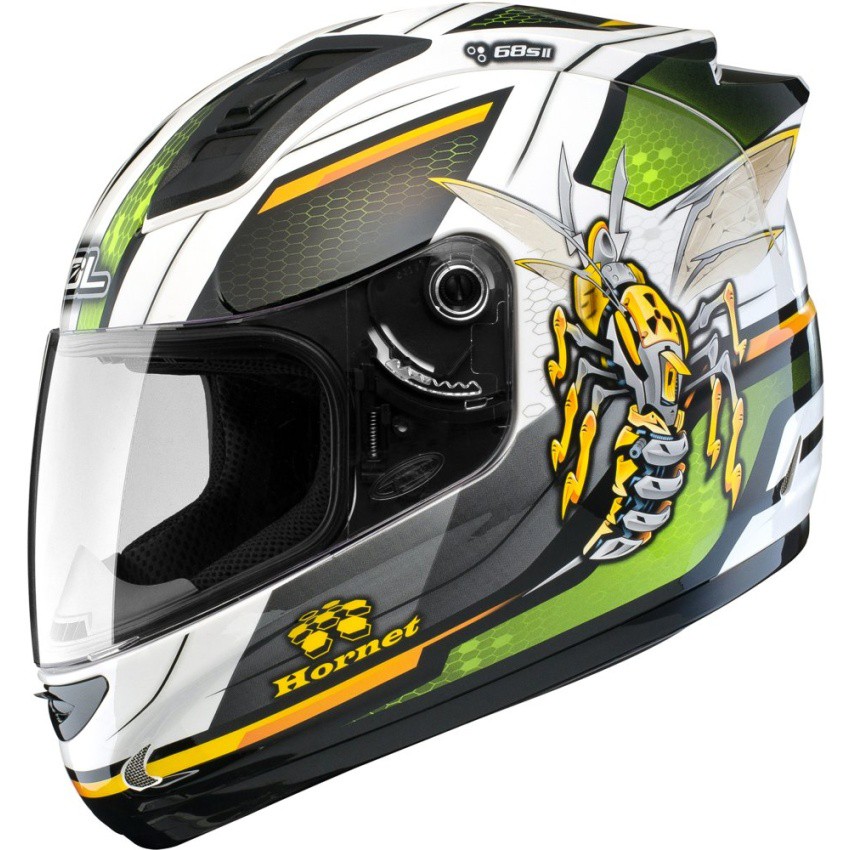SOL FullFace SL68S-II Hornet II Helmet (White/Green) | Shopee Philippines