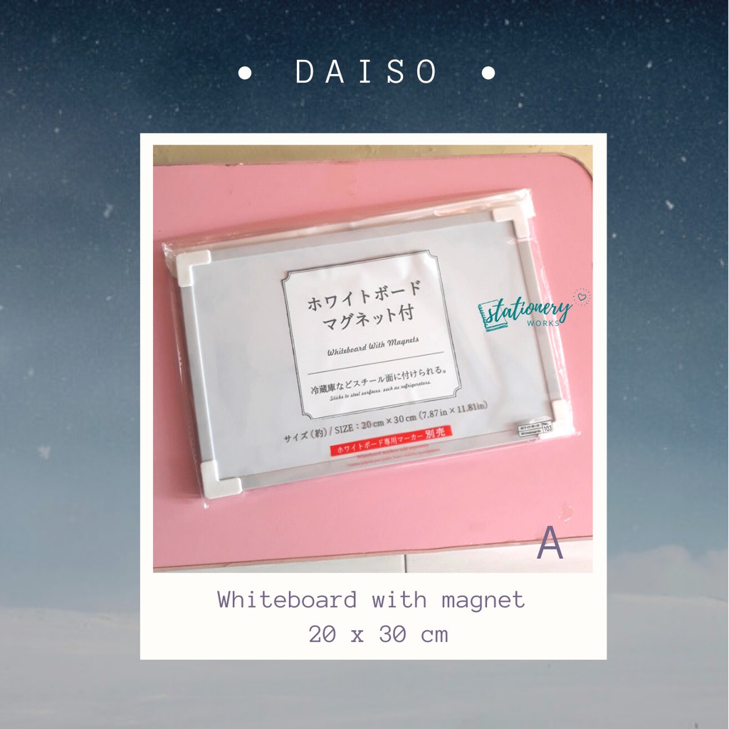 Whiteboard with magnet - aesthetic Whiteboard -planner board | Shopee ...