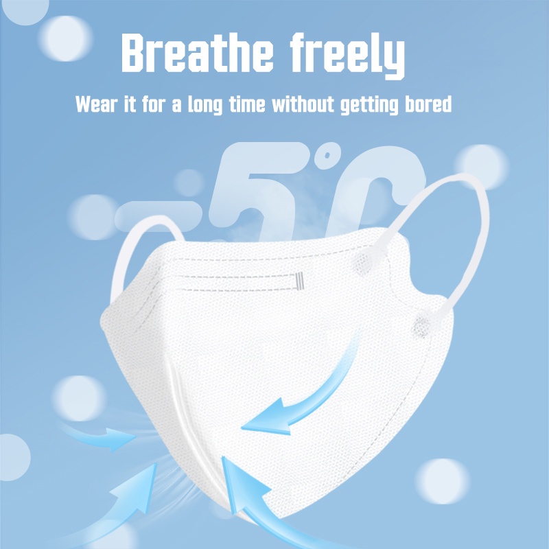 AUBERGE 10PCS KN95 3D Mask Butterfly 4ply Protective Unobstructed ...