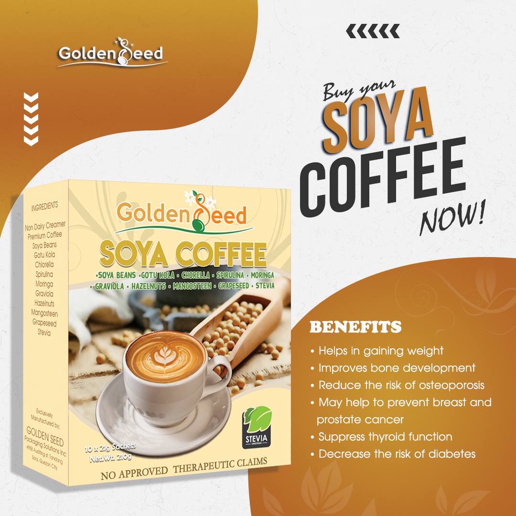 Golden Seed Soya Coffee (Instant Drink Mix) | Shopee Philippines