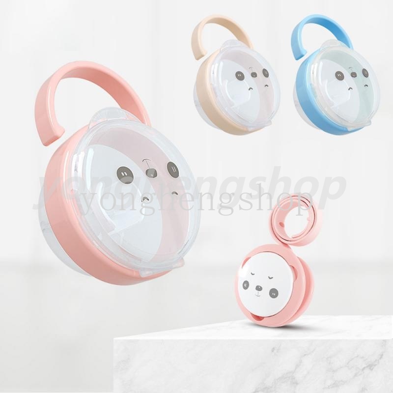 Cartoon Baby Soother Pacifier Storage Box Travel Portable Pacifier Dust ...