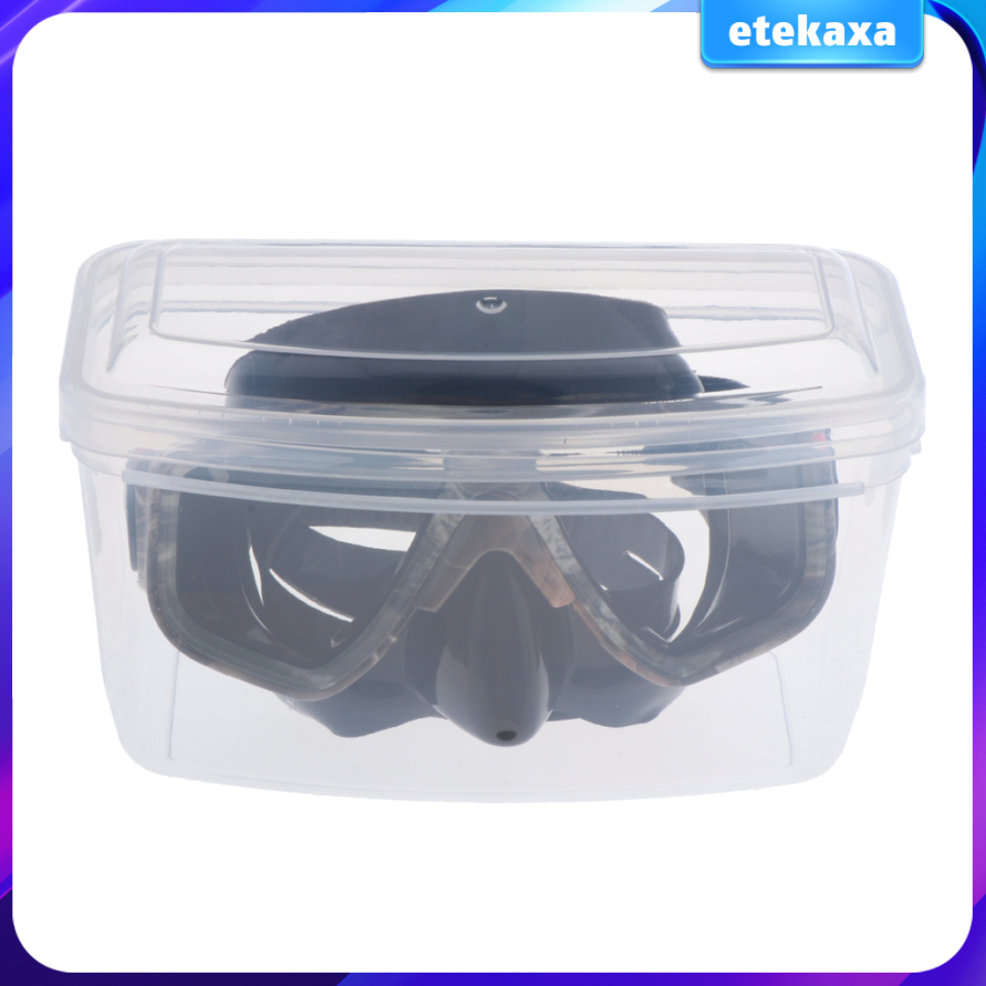 Scuba Diving Anti Fog Tempered Glasses Snorkeling Goggles W/ Case ...