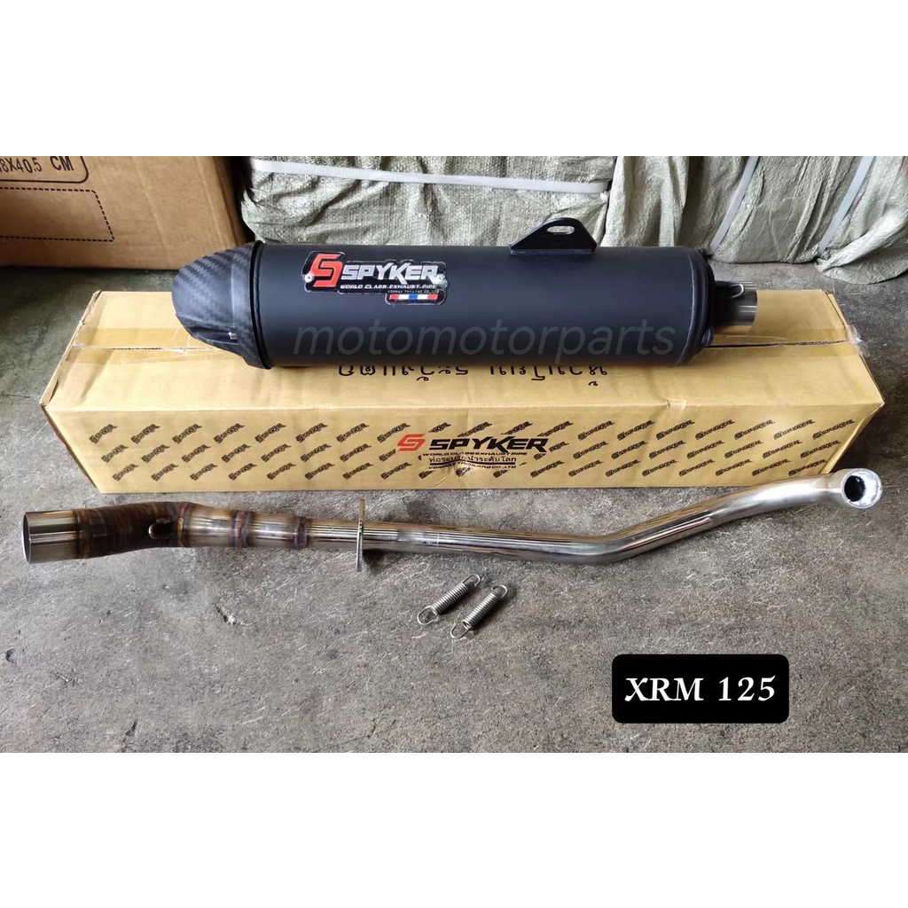 SPYKER Pipe V3 for XRM110/XRM125 Full system exhaust | Shopee Philippines