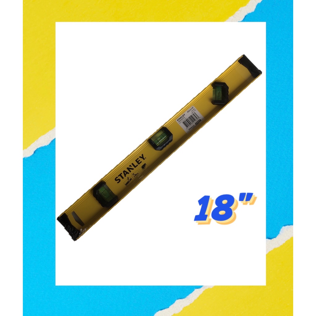 STANLEY - Aluminum Level Bar I-Beam with Three Vials | Shopee Philippines