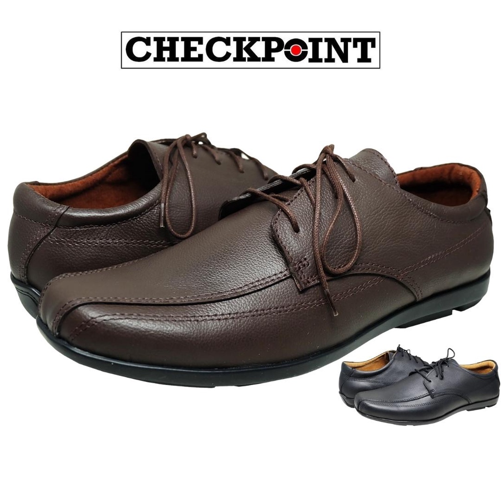 Checkpoint MARIKINA MADE Men's LEATHER DRIVING SHOES black brown | Bien ...