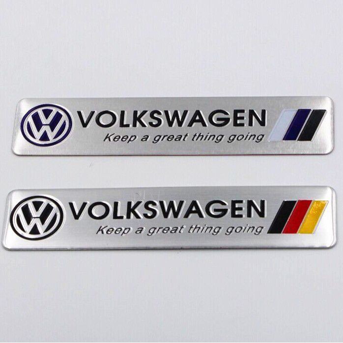 Volkswagen Metal Logo Car Suitcase Stickers Volkswagen V/W Polo Tiguan ...