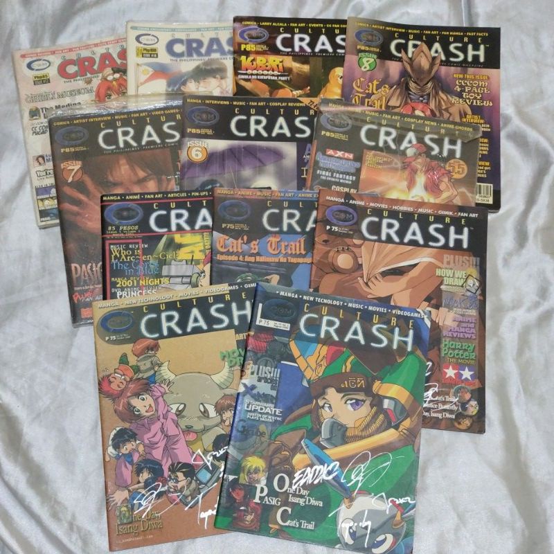 Culture Crash Comic Vol1 issue #1 #2 #3 #4 #5 #5.5 #6 #7 #8 #9 #10 #12 Vintage Komike Manga ...