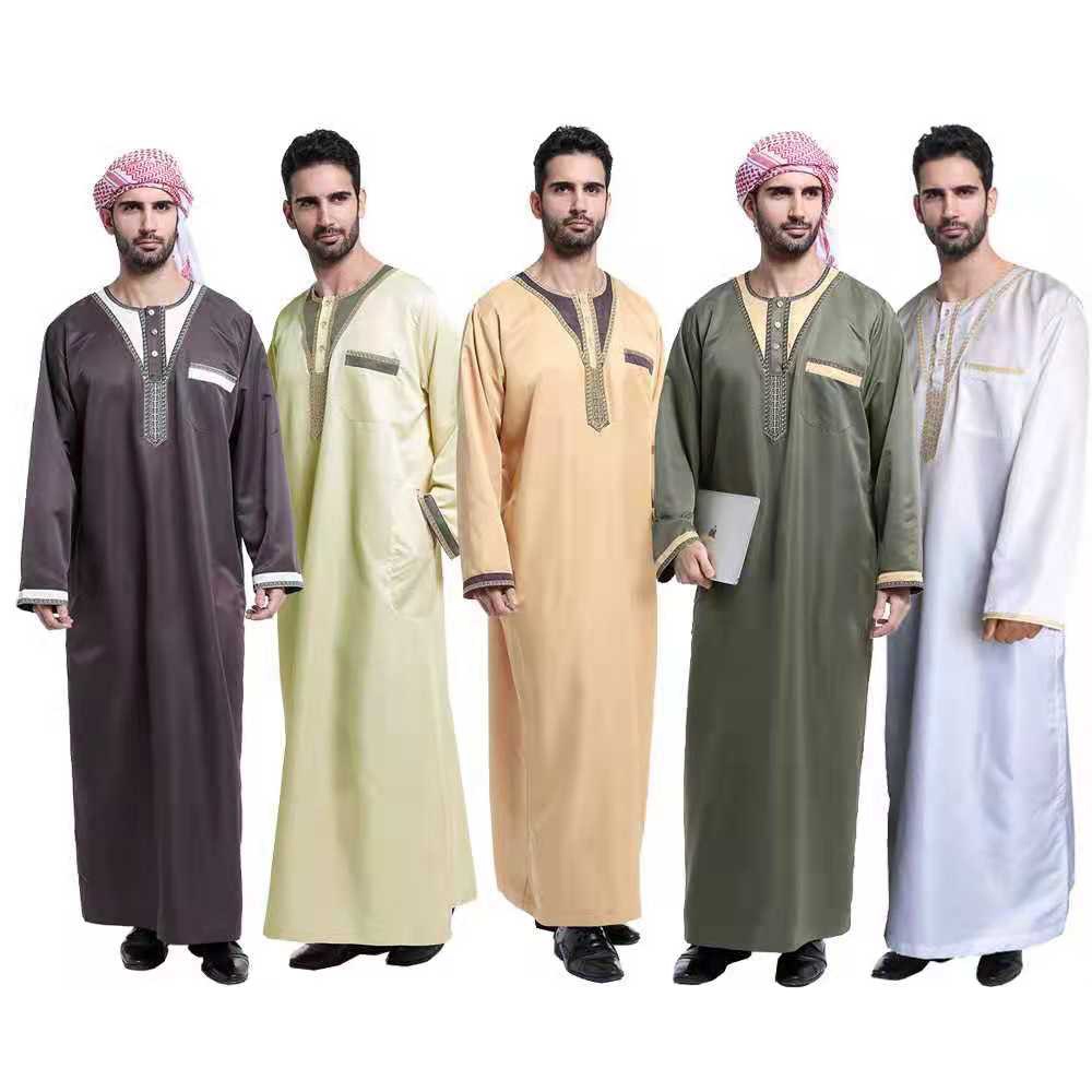 Men Fashion Saudi Style Robe Muslim men's robe | Shopee Philippines
