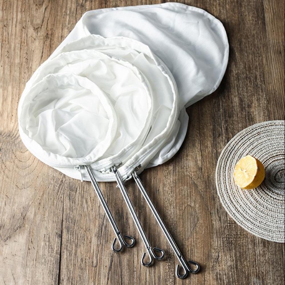Reusable Fabric Mesh Filter Milk Bag Colander Strainer for Juice Herb ...