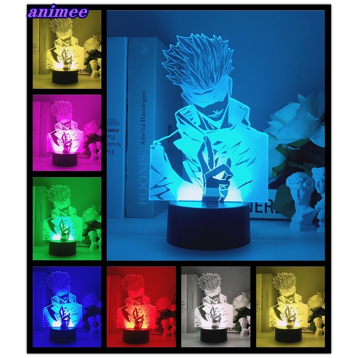 Jujutsu Kaisen Night Light Satoru Gojo Colors Changing Touch Remote ...