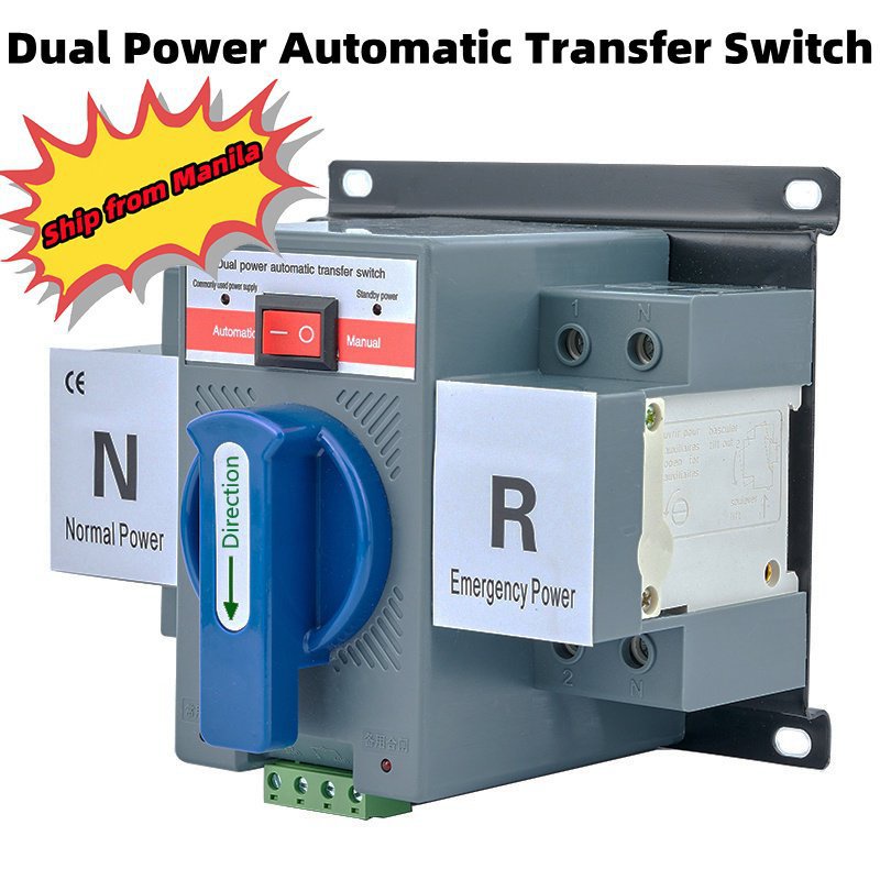 ATS 2P 63A 230V Micro Circuit Breaker Dual Power Automatic transfer switch Auto transfer switch ...