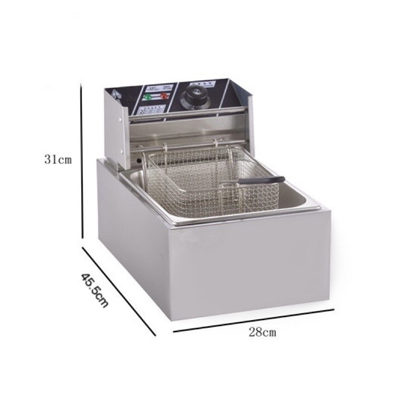 Electric Deep Fryer Single Tank 6L / Double Tank 12L With Double ...