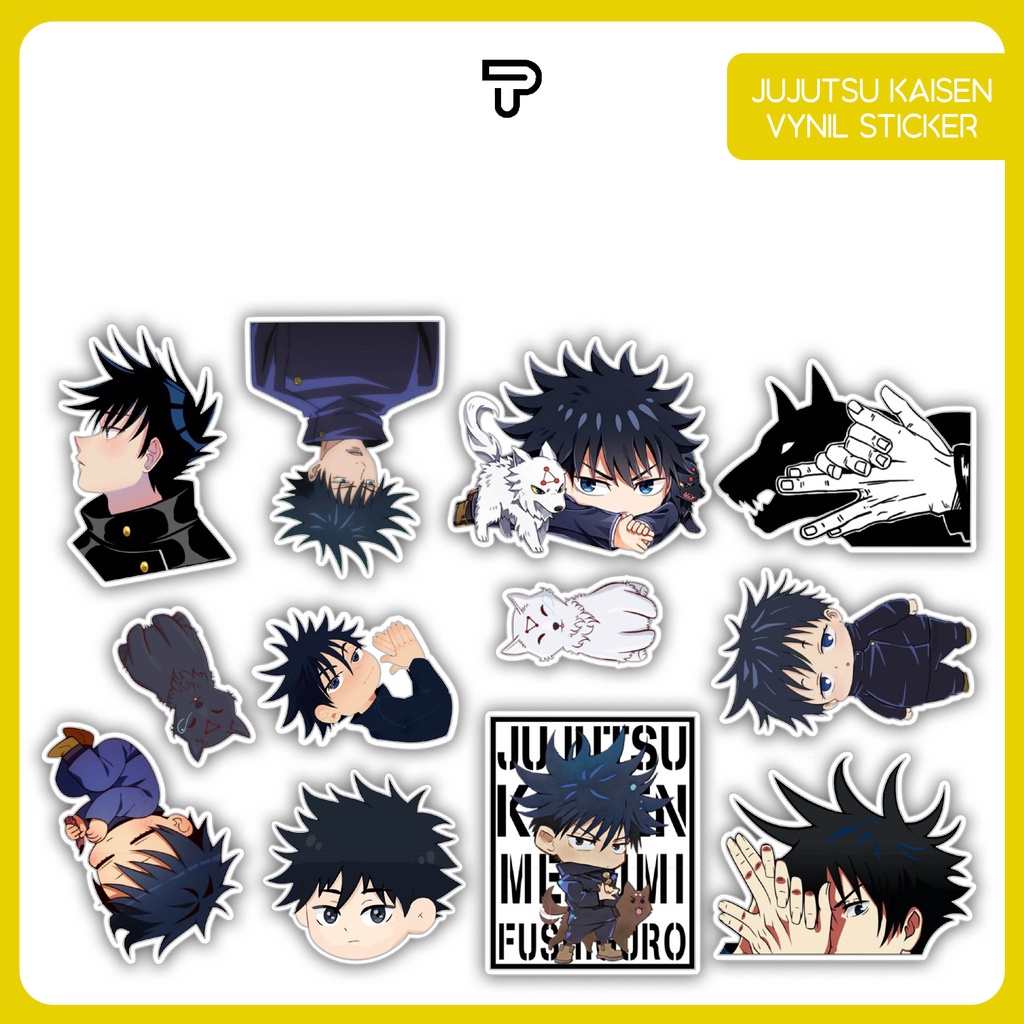 Jujutsu Kaisen Sticker Pack | Megumi Fushiguro | Vinyl Sticker ...