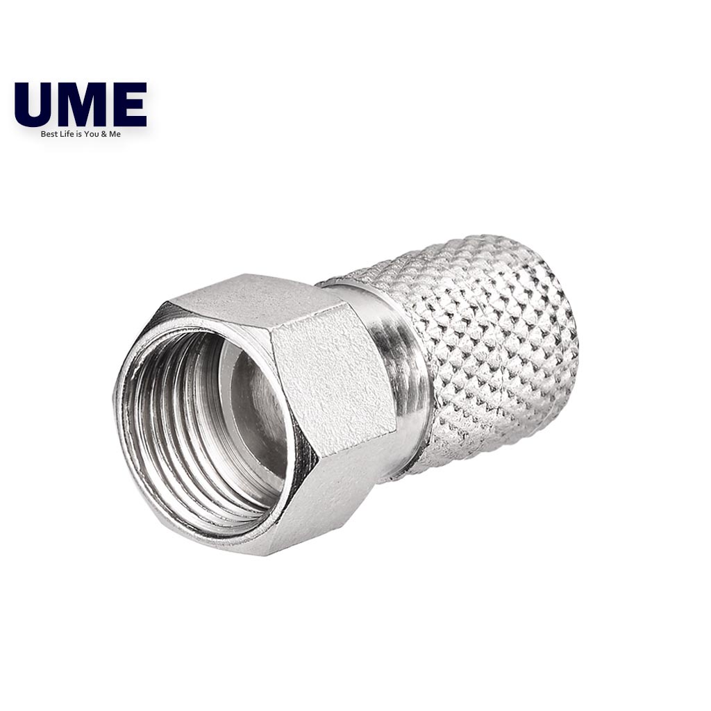 UME F Thread Self-Tightening Connector Twist On Coax Cable Connector ...