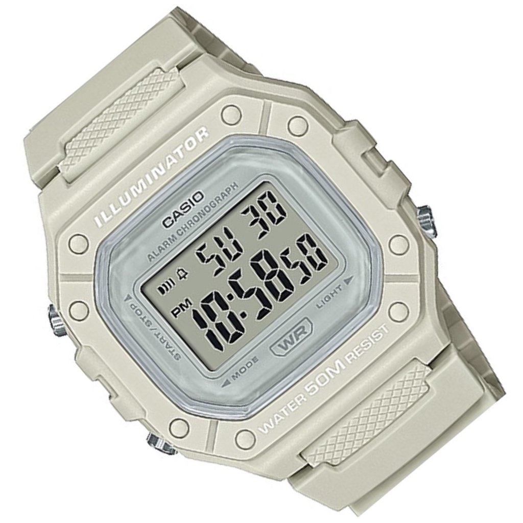 Casio W-218HC-8A Digital Rubber Strap Watch | Shopee Philippines