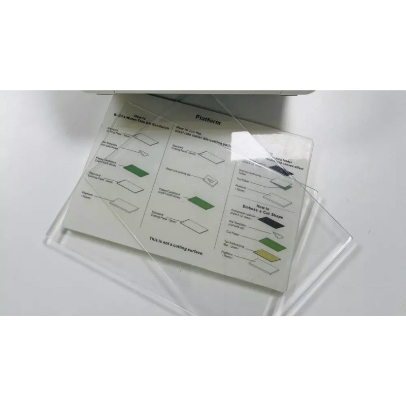 Clear plates and platform Accessories for A4 die cutting and embossing ...
