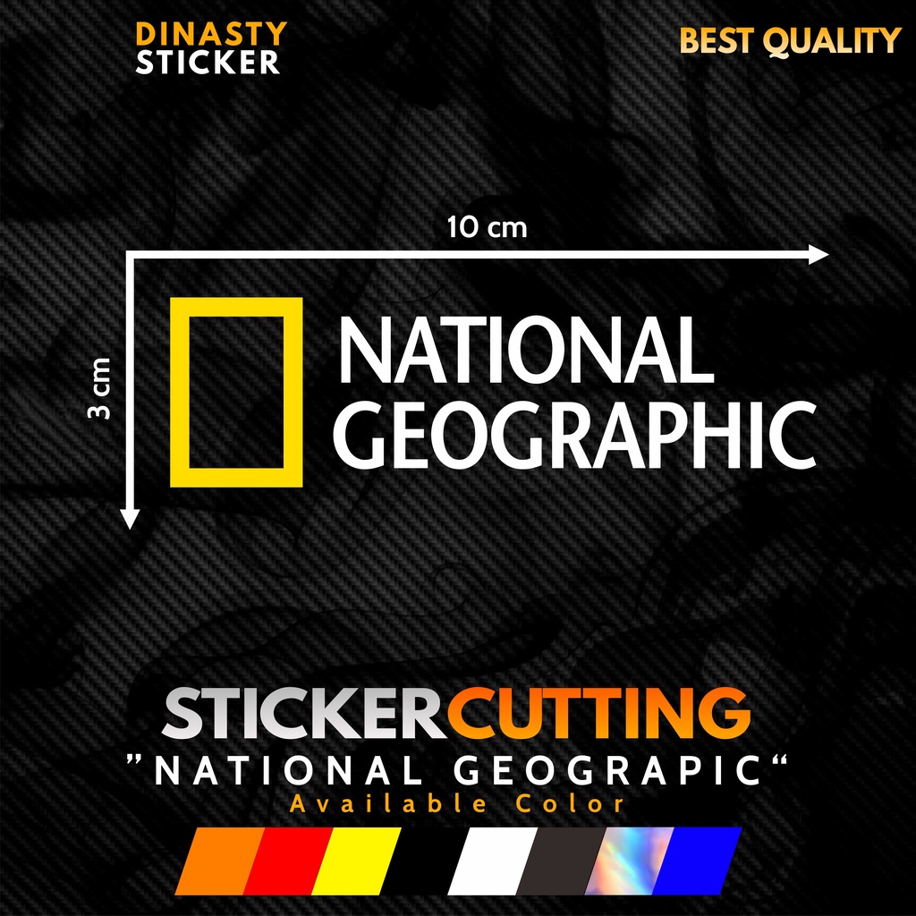 National GEOGRAPIC DISCOVERY CHANNEL LOGO CUTTING STICKER | Shopee ...