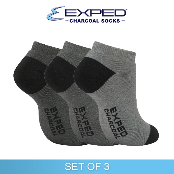 Exped Men’s Sports Thick Makapal Cotton Charcoal Foot Socks 540166 – Set of 3 | Shopee Philippines