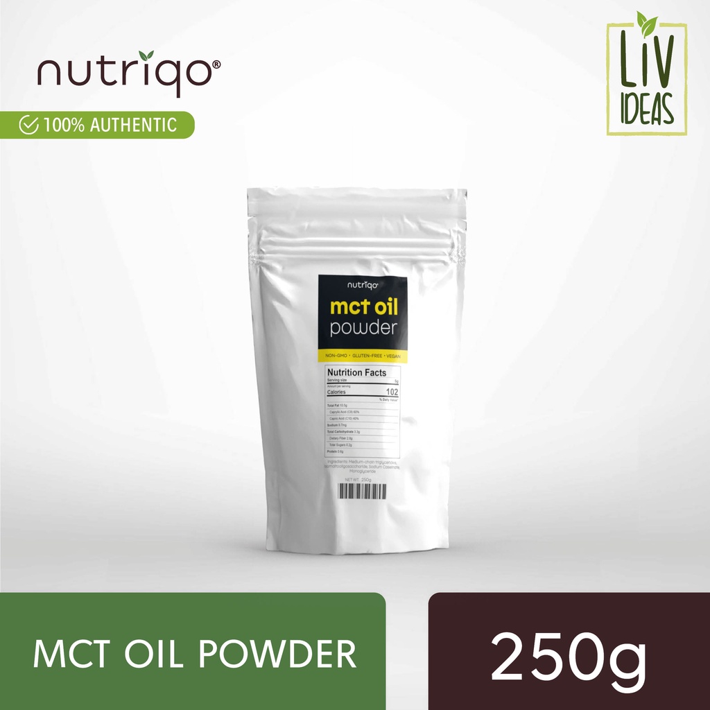 Nutriqo C8 & C10 MCT Oil Powder 250g (Keto Diet Friendly) | Shopee ...