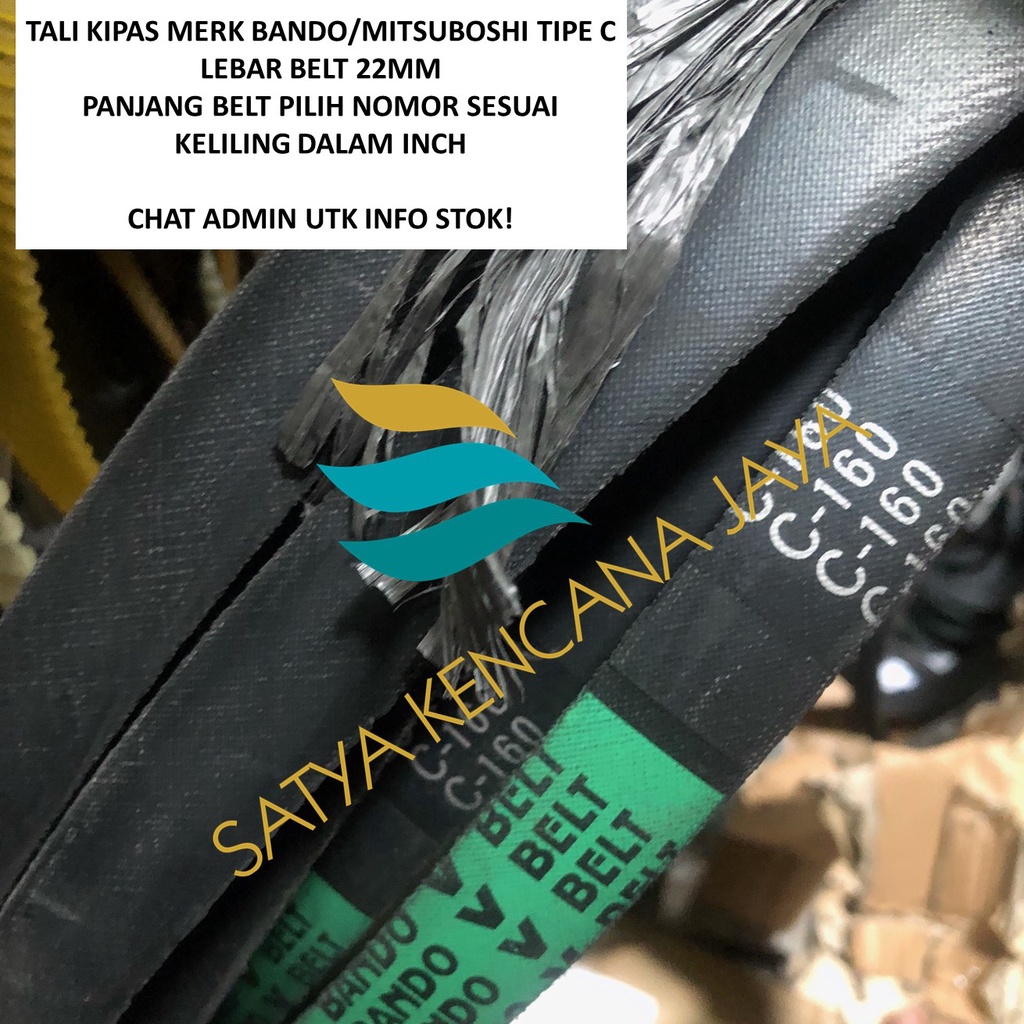 V-belt FAN STRAP C100 C101 C102 C103 C104 C105 C106 C107 C108 C109 C110 BANDO/MITSUBOSHI V-POWER ...