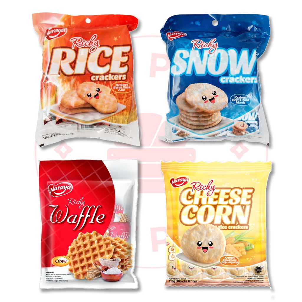 Naraya - All Variants Of RICHY CRACKERS WAFFLES -120 GR (CHEESE CORN ...