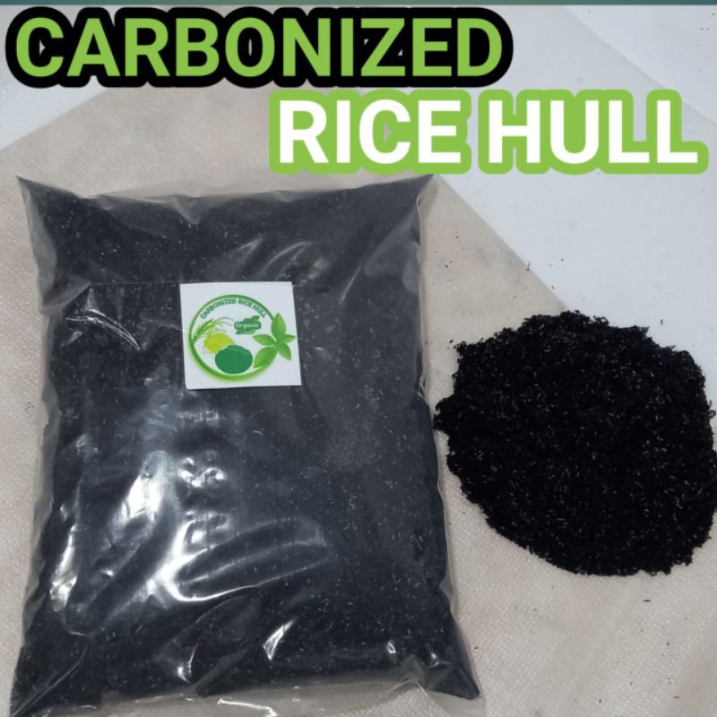 CARBONIZED RICE HULL (CRH) 500g | Shopee Philippines