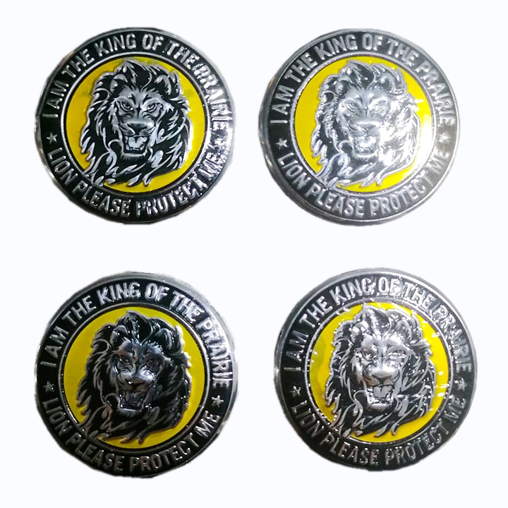 LION LOGO 4pcs Car Wheel Center Hub Cap Sticker Cover Metal Case 56mm ...