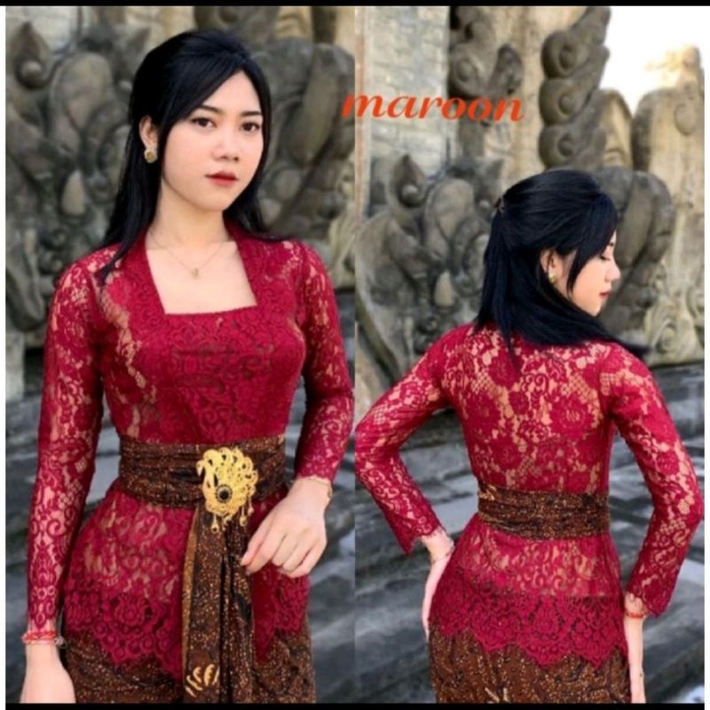 Kebaya BALI Brocade SEMI French Brocade KEBAYA Brocade KUTU New MODERN | Shopee Philippines
