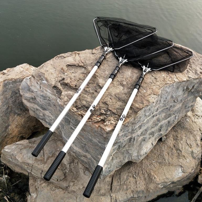 Triangular fish catching racket 1m7 - 2m1, aluminum fish catching ...