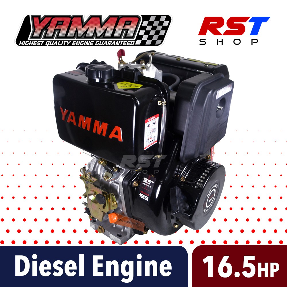 YAMMA 16.5HP Air Cooled Diesel Engine High Speed or Low Speed [RST Shop ...