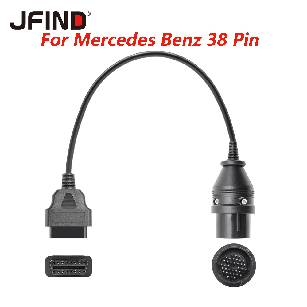 For Mercedes Benz 38PIN OBD2 Extension Cable 38 PIN to 16Pin OBD Cable ...