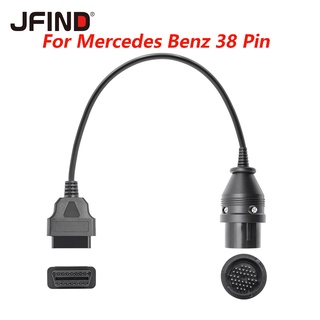 For Mercedes Benz 38PIN OBD2 Extension Cable 38 PIN to 16Pin OBD Cable ...